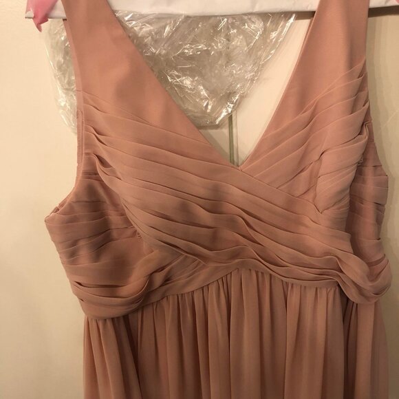 Revelry | Dresses | Revelry Zoe Chiffon Bridesmaid Dress In 9 Blushing ...